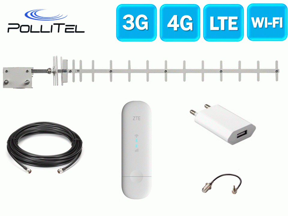Комплект для усиления интернет сигнала "POLLITEL-3G/4G STANDART"